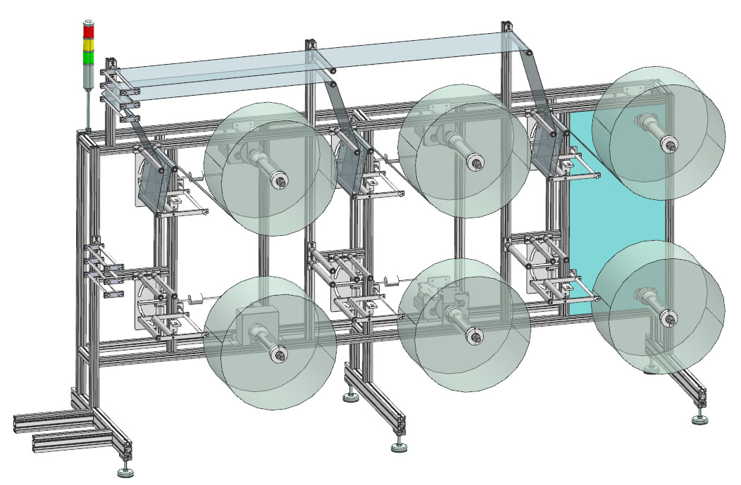 Drawing and structure of N95 mask making machine I - Hunan Grand ...