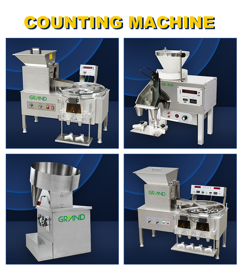 Semi automatic pills candy milk tablet counting filling machine ...